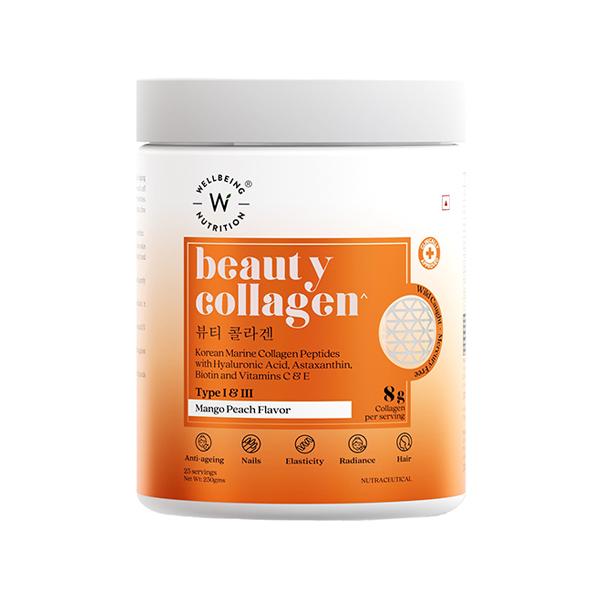 Buy Wellbeing Nutrition Beauty Pure Marine Collagen 8000 mg Peptides ...
