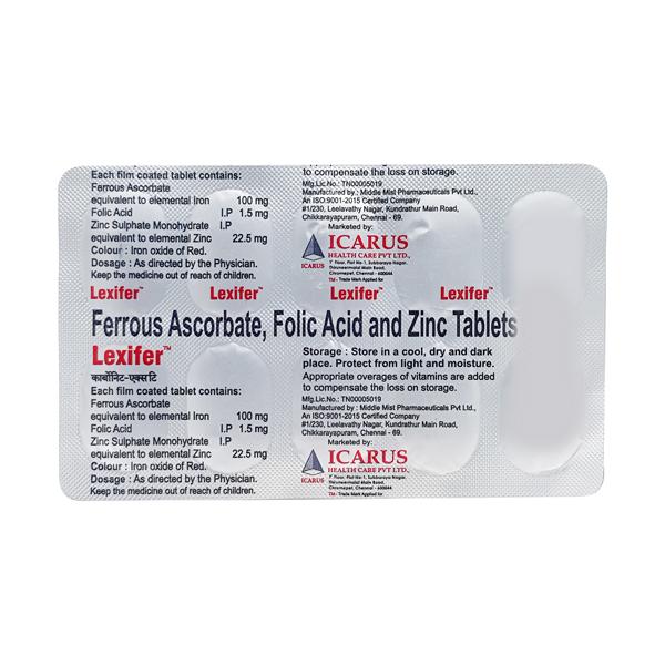 Lexifer Tablet 10'S Price, Uses, Side effects, Substitutes | Netmeds
