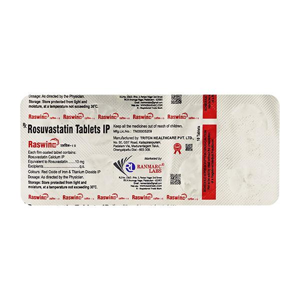 Buy RASWIN 10mg Tablet 10's Online at Upto 25% OFF | Netmeds
