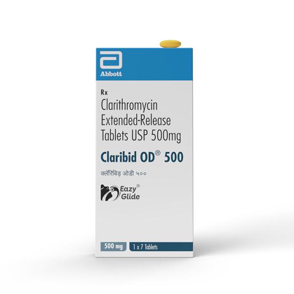 CLARIBID OD 500 Tablet 7's Price, Uses, Side effects, Substitutes | Netmeds