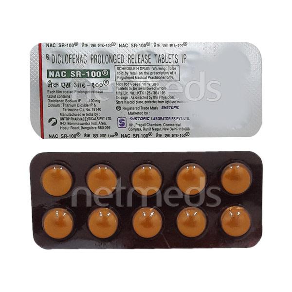 NAC SR 100mg Tablet 10'S Price, Uses, Side effects, Substitutes | Netmeds