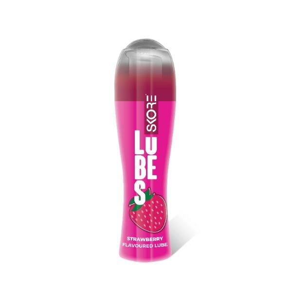 Skore Lubes Strawberry Flavoured 50 ml - Enhance Intimacy | Netmeds