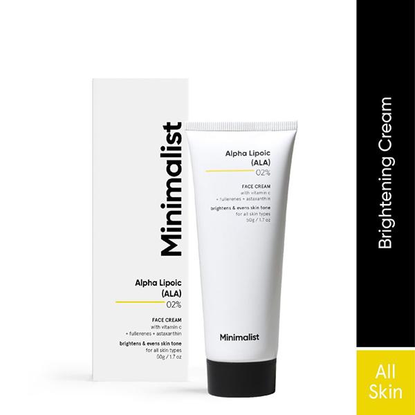 Buy Minimalist Alpha Lipoic (ALA) with Vitamin C 2% Brightening Cream ...