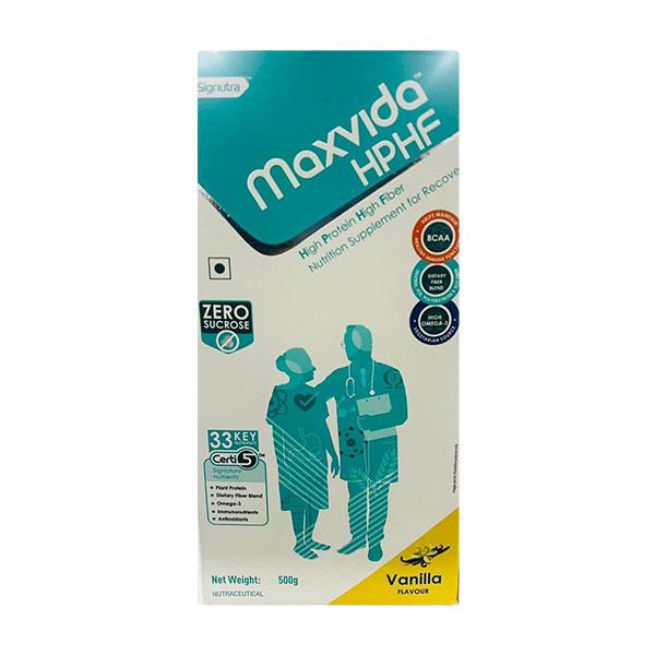 Buy Maxvida HPHF Nutrition Supplement Powder (Refill) - Vanilla 500 gm ...