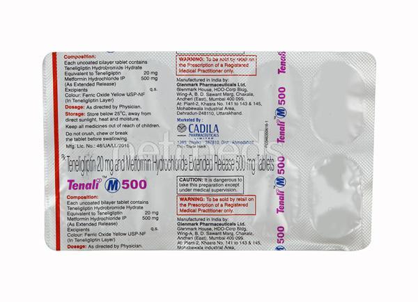 Tenali M 20/500mg Tablet 10'S Price, Uses, Side effects, Substitutes ...