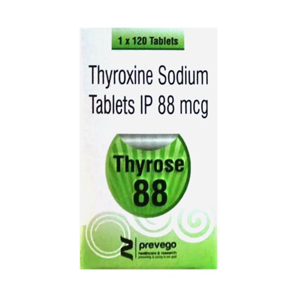 Buy THYROSE 88 Tablet 120's Online at Upto 25% OFF | Netmeds