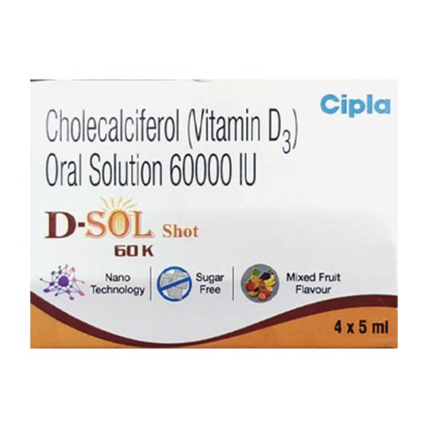 D SOL SHOT 60K SUGAR FREE MIXED FRUIT FLAVOUR Oral Solution 5ml
