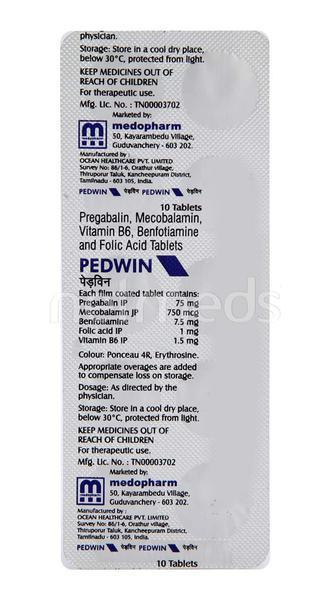 Buy Pedwin Tablet 10'S Online at Upto 25% OFF | Netmeds