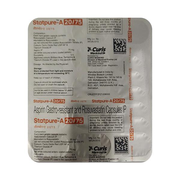 Buy STATPURE A 20/75 Capsule 15's Online at Upto 25% OFF | Netmeds