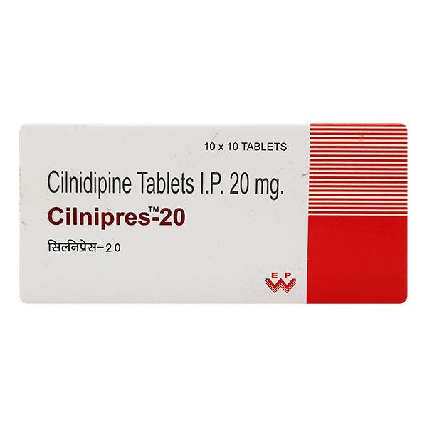 Cilnipres 20mg Tablet 10'S : Price, Uses, Side Effects | Netmeds