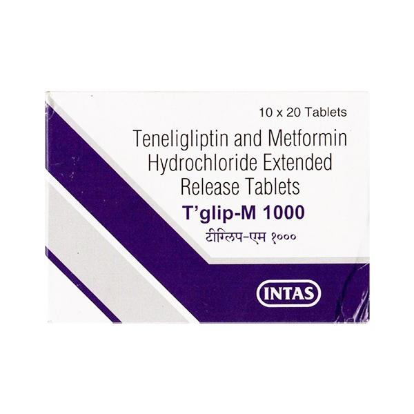 T GLIP M 1000 Tablet 20's : Price, Uses, Side Effects | Netmeds