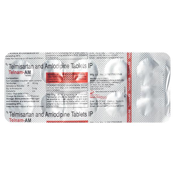 Buy TELNAM AM Tablet 10's Online at Upto 25% OFF | Netmeds