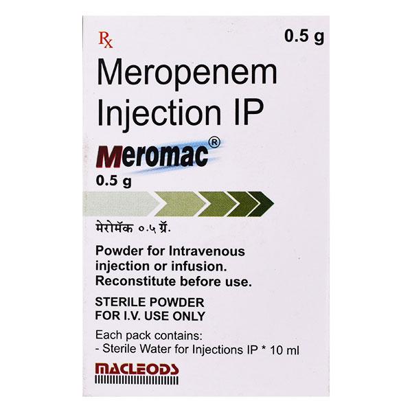Meromac 0.5gm Injection 1's Price, Uses, Side effects, Substitutes ...