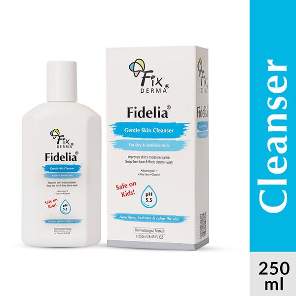 Buy Fixderma Fidelia Gentle Skin Cleanser Face Wash for Unisex 250 ml ...