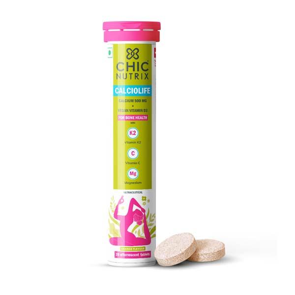 Buy Chicnutrix Calciolive Effervescent Tablet - Strawberry Flavour 20's ...