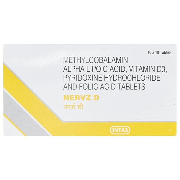 Buy Nervz D Tablet 10'S Online at Upto 25% OFF | Netmeds