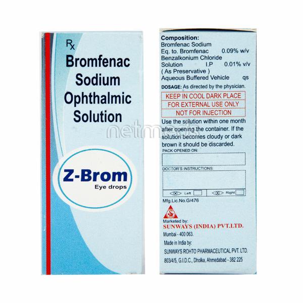 Buy Z Brom Eye Drops 5ml Online at Upto 25% OFF | Netmeds