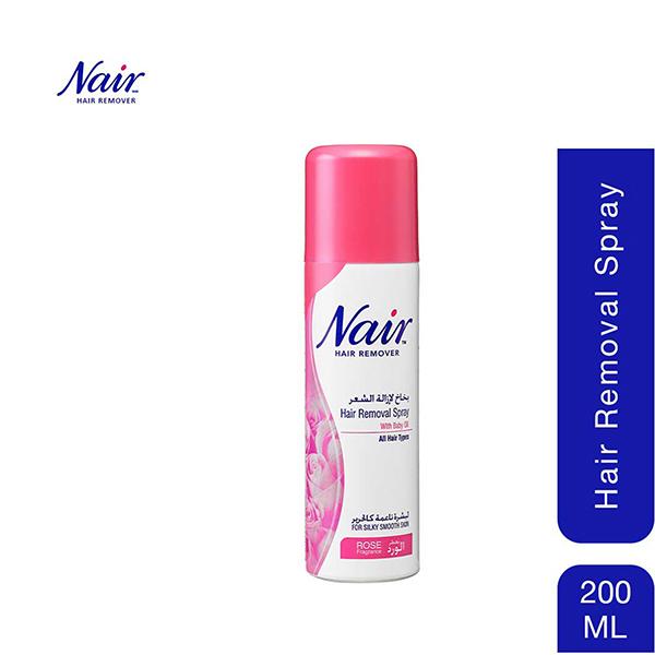 Buy Nair Hair Removal Spray - Rose 200 ml Online at Best Price - Hair ...