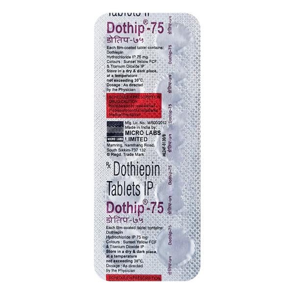Dothip 75mg Tablet 10'S : Price, Uses, Side Effects | Netmeds