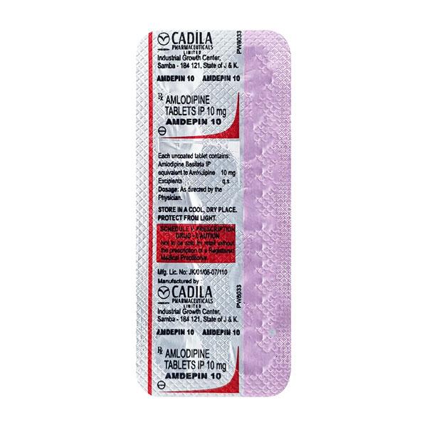 Amdepin 10mg Tablet 10'S : Price, Uses, Side Effects | Netmeds