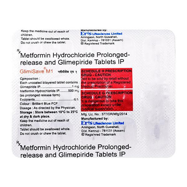 Glimisave M1 Tablet 15'S - Price, Uses, Side Effects | Netmeds