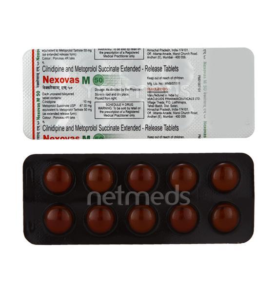 Nexovas M 50mg Tablet 10'S : Price, Uses, Side Effects | Netmeds