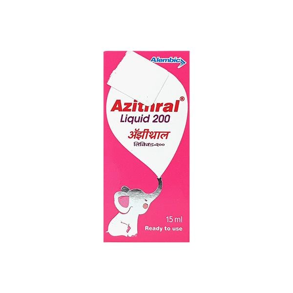 Buy AZITHRAL 200 Liquid 15ml Online at Upto 25% OFF | Netmeds