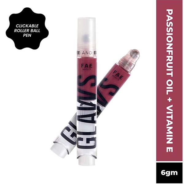 Buy FAE Beauty Warm Pink Lip Gloss with Clickable Roller Ball Pen All ...