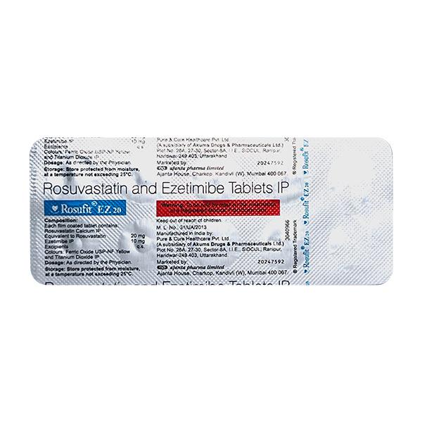 Buy ROSUFIT EZ 20 Tablet 10's Online | Netmeds