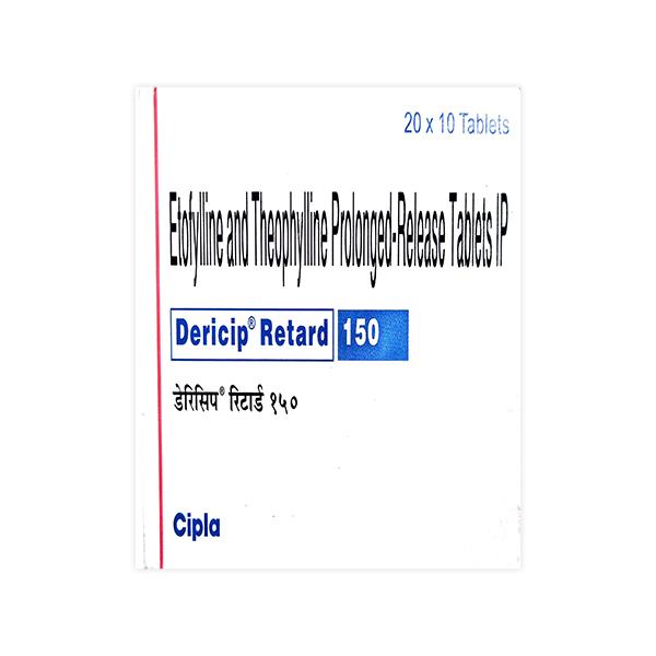 Dericip Retard 150mg Tablet 10'S Price, Uses, Side effects, Substitutes ...