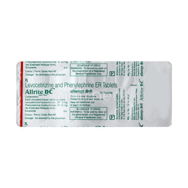 Buy Allrite DC Tablet 10'S Online at Upto 25% OFF | Netmeds