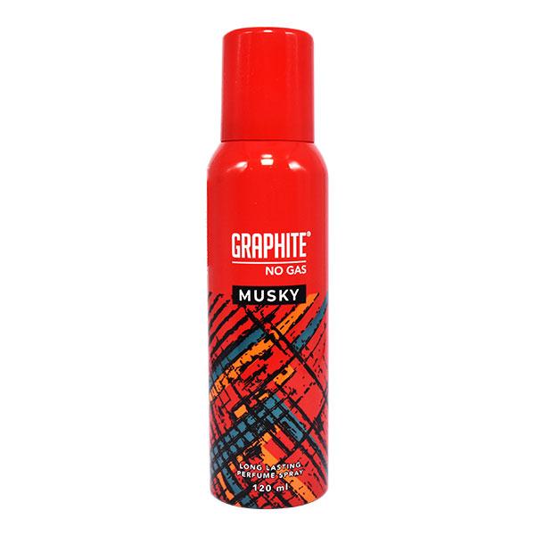 Buy GRAPHITE MUSKY NO GAS DEO 120 ml Online at Best Price - Body Mist/Spray