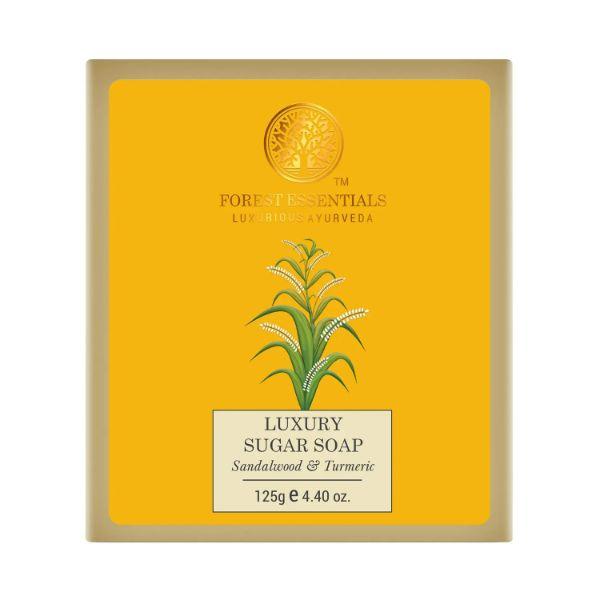 Buy Forest Essentials Luxury Sugar Soap Sandalwood & Turmerichandmade ...