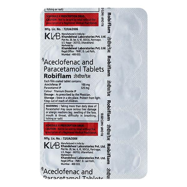 ROBIFLAM Tablet 10's Price, Uses, Side effects, Substitutes | Netmeds