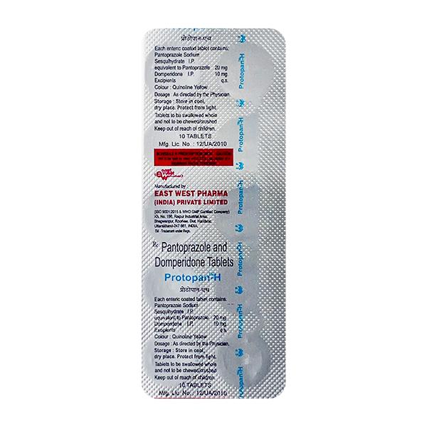 Buy Protopan H Tablet 10'S Online up to 25% Off | Netmeds