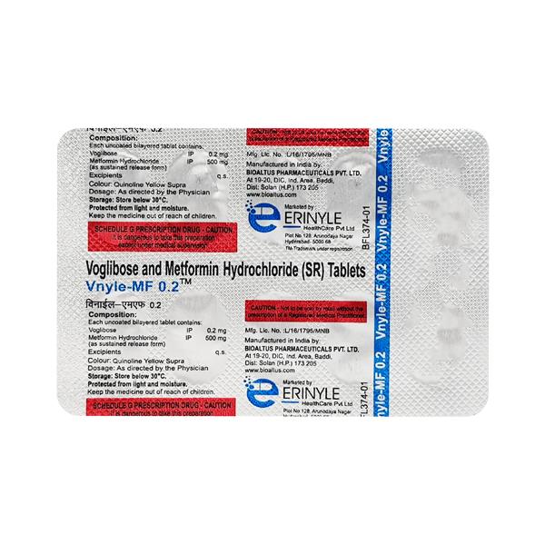 VNYLE MF 0.2mg Tablet 10's : Price, Uses, Side Effects | Netmeds
