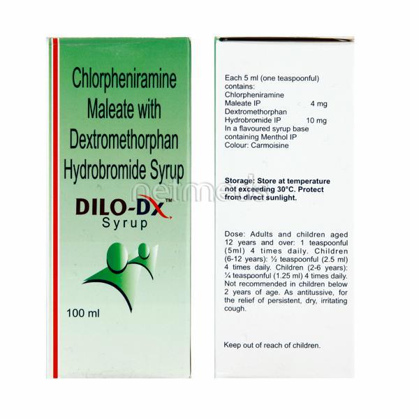 Dilo DX Syrup 100ml Price, Uses, Side effects, Substitutes | Netmeds