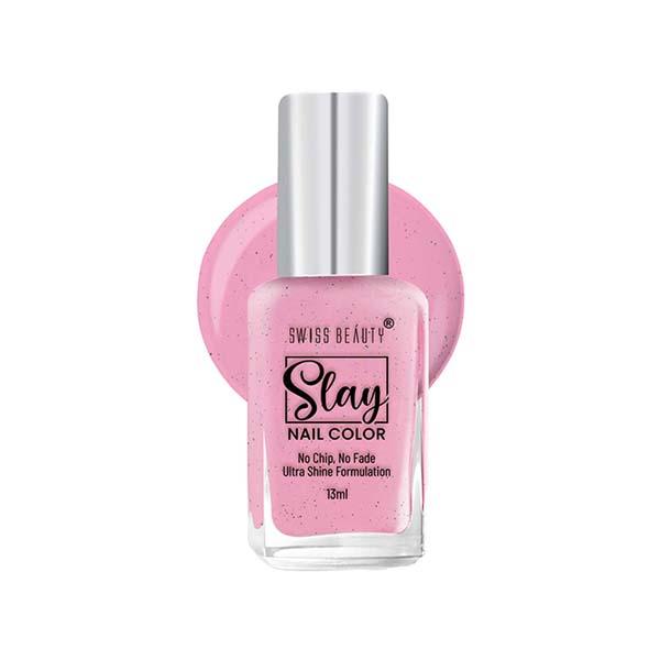 Buy Swiss Beauty Slay Nail Color, Shade - Hot Pink 13 gm Online at ...
