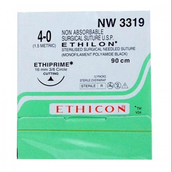 Buy Johnson & Johnson Ethicon Ethilon Non Absorbable Surgical Suture (4-0) (90 cm) (NW3319) 1's ...