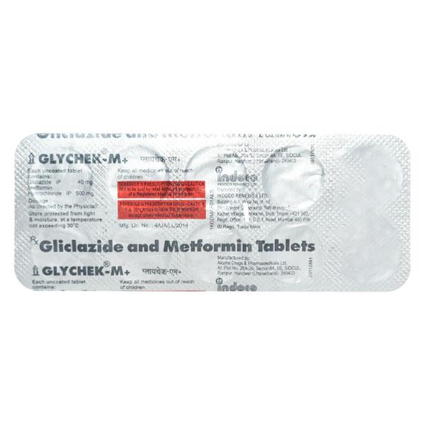 GLYCHEK M+ Tablet 10's : Price, Uses, Side Effects | Netmeds