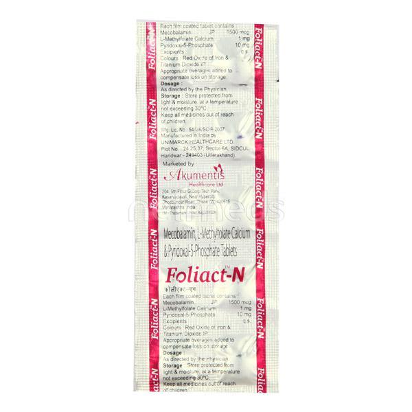 Buy Foliact N Tablet 10'S Online at Upto 25% OFF | Netmeds