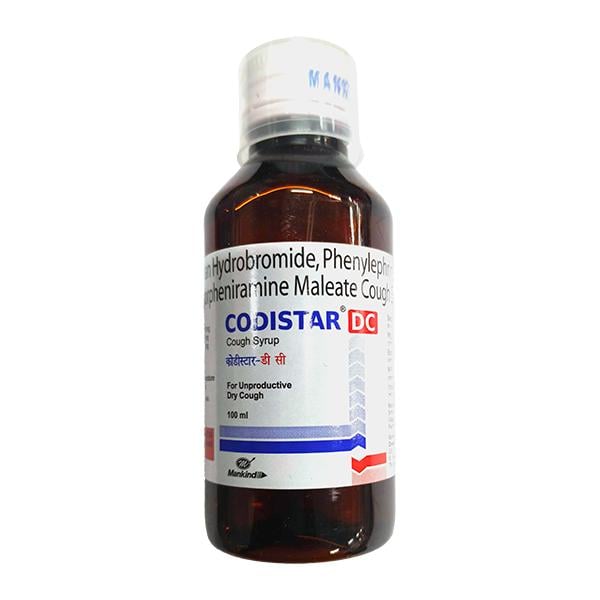 Buy CODISTAR DC Cough Syrup 100ml Online | Netmeds