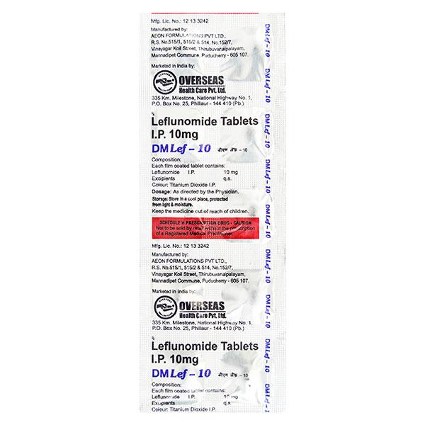 DM LEF 10 Tablet 10's Price, Uses, Side effects, Substitutes | Netmeds