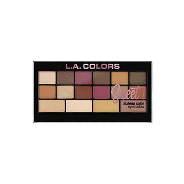 Buy L.A. Colors Sweet! 16 Color Eyeshadow Palette Brave 20 gm Online at ...