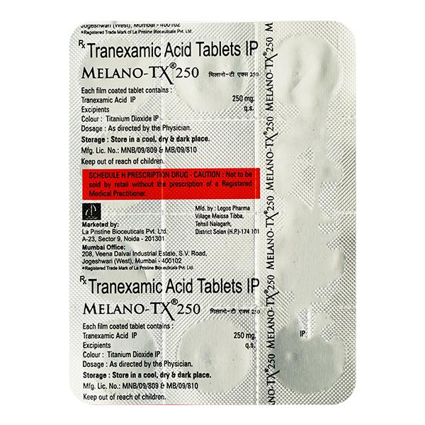 Buy MELANO TX 250 Tablet 10's Online at Upto 25% OFF | Netmeds
