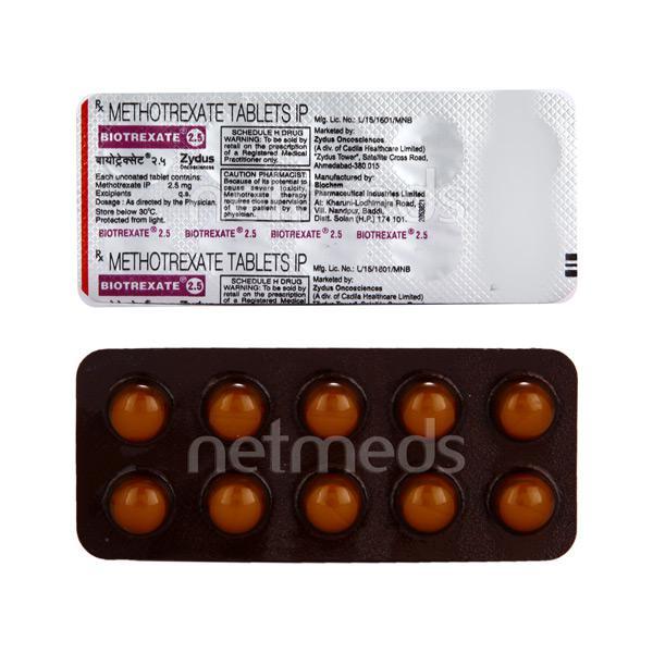 Biotrexate 2.5mg Tablet 10'S : Uses, Side Effects, Price | Netmeds