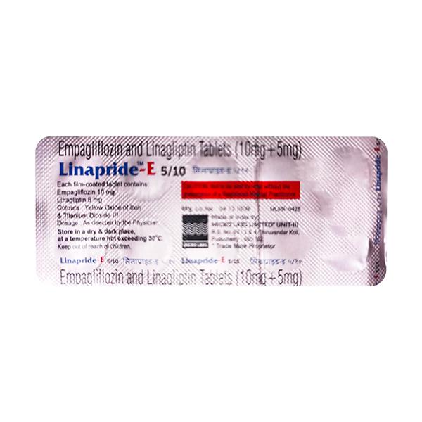 Linapride E 5/10 Tablet 10's Price, Uses, Side effects | Netmeds