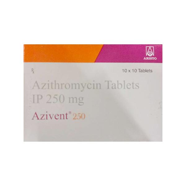 Azivent 250Mg Tablet 10's Price, Uses, Side effects, Substitutes | Netmeds