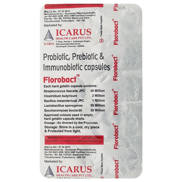Florobact Capsule 10'S : Price, Uses, Side Effects | Netmeds