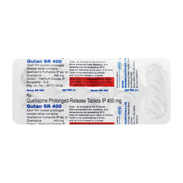 Qutan SR 400mg Tablet 10'S Price, Uses, Side effects, Substitutes | Netmeds